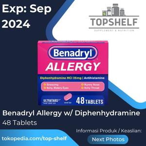 Jual Benadryl Ultratabs Antihistamine Allergy Obat Alergi ...