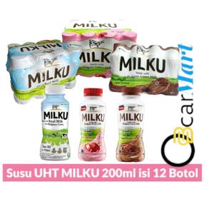 Jual Susu MILKU 200ml 1 dus Susu Sapi Asli Rasa Original Coklat ...