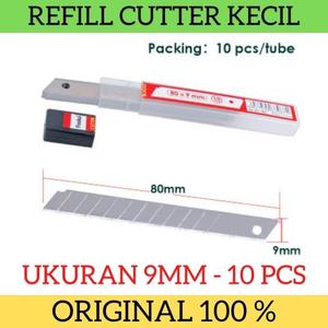 Jual Refill Cutter Blade Ukuran Kecil 9mm Isi 10 Pcs Per Pack - Kota ...