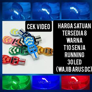 Jual LAMPU LED SENJA MUNDUR T10 RUNNING 30 LED BERJALAN KEDIP 12 VOLT ...