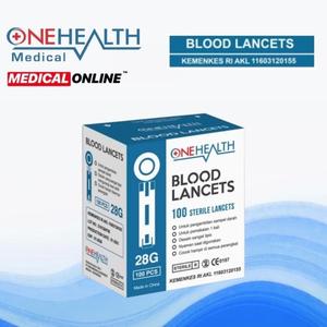 Jual BLOOD LANCET ONEHEALTH ISI 100 JARUM LANSET LANCING MEDICAL ONLINE ...