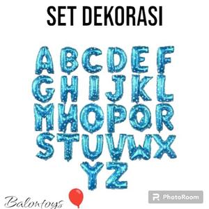 Jual BALONTOYS BALON FOIL HURUF WARNA U | BALON HURUF LENGKAP BALON ...