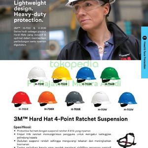 Jual Helm Safety Proyek 3M Ratchet Suspension H-700 Series (Varian ...