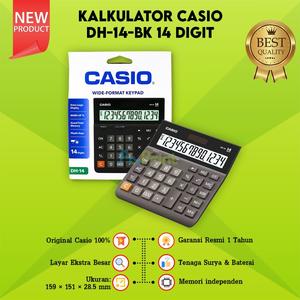 Jual Kalkulator Casio DH-14 BK 14 Digit, Calculator Desktop New ...