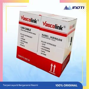 Jual Vascolink Kabel LAN UTP Outdoor CAT 6 / CAT6 (Black) 20 METER - Jakarta Barat - inoti ...