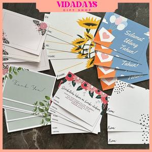 Jual VIDADAYS Kartu Ucapan Kosong / Greeting Cards / Kartu Ucapan Thank ...