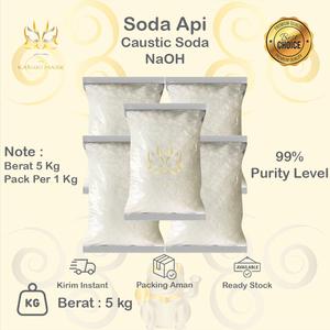 Jual Soda Api 5 Kg Pack PerKg/ Caustic Soda 5 Kg Pack PerKg/ NaOH 5 Kg ...