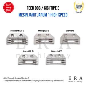 Jual Plat Gigi E / Feed dog E Steel gerigi kasar halus diamond mesin ...
