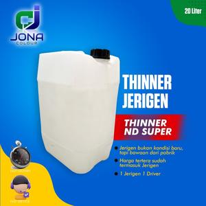 Jual Thinner ND SUPER JERIGEN 20 Liter Kemasan Jerigen Pengencer Cat ...