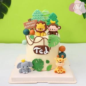 Jual Topper Chubby Animal Hiasan Kue Hewan Lucu 3D Tema Hutan Safari ...