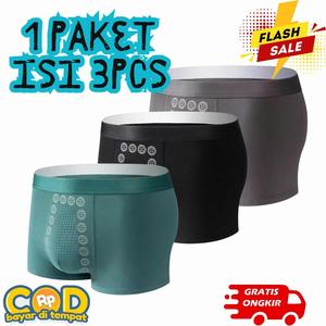 Jual PAKET 3 PCS Boxer Sport CD Pria SEAMLESS Celana Dalam Bokser Cowok ...