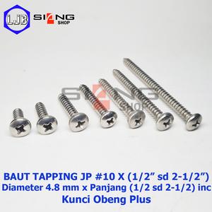Jual Baut Stainless Jp #10 Sekrup Tapping Screw - Jakarta Barat - Panda ...