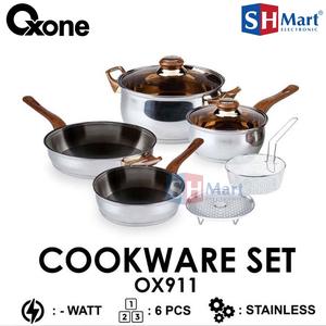 Promo Panci Oxone Stainless Steel 6 Pcs OX911 Kitchen Tools Cookware ...