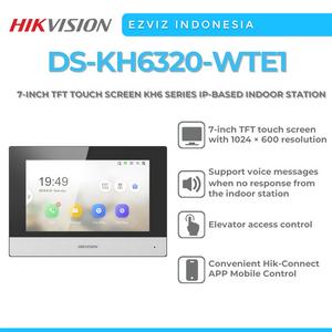 Jual HIKVISION DS-KH6320-WTE1 7INCH TFT TOUCHSCREEN IP-BASED INDOOR STATION - Jakarta Utara ...