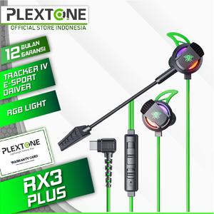 Promo Plextone RX3 Plus RGB Gen4 Tracker Esport Type C Earphone with ...