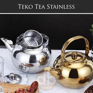 Jual Teko Ceret Mini Stainless 18cm | Teko Tea Mini - Gold 18cm - Kota ...