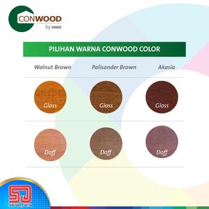 Jual Conwood Color Warna Kayu Glossy 1 Liter Cat Lisplang Fiber Cement ...