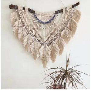 Jual Bohemian macrame, makrame pajangan macrame daun hiasan dinding ...