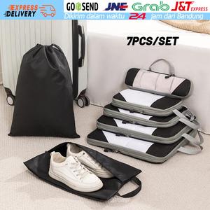 Jual 7 Pcs/Set Tas Travel Organizer Penyimpanan Baju Pakaian Laundry ...