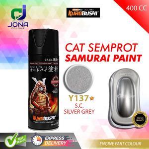 Jual Samurai Paint Y137* S.C Silver Grey Cat Semprot/Pylox/Motor/Gundam ...