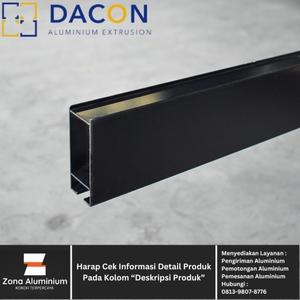 Promo Aluminium DACON ANODIZING DOFF 5705 Untuk Tiang Polos Folding Door - Cokelat, Bagi 2 Rata ...