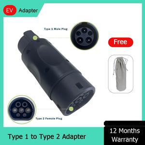 Jual EV Charging Connector J1772 Type 1 Male Plug to IEC62196 Type 2 ...