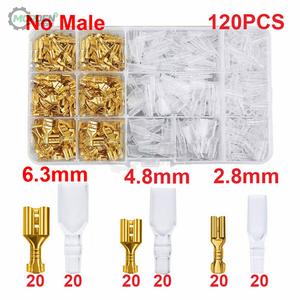Jual 120 /135/270 PCS Box Insulated Male Female Wire Connector 2.8/4.8 ...