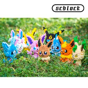 Jual New 9 Styles Diamond Blocks Pokemon Block Eevee Sylveon Anime Game ...