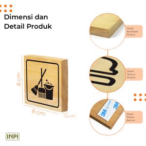 Jual janitor sign system - papan penanda ruang janitor - wall sign ...