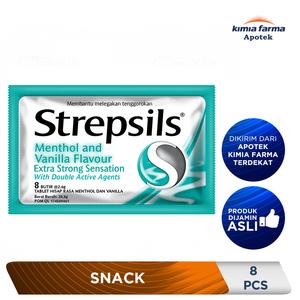 Jual STREPSILS MENTHOL & VANILA ISI 8 PCS / PERMEN / KIMIA FARMA ...