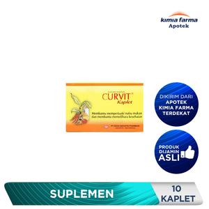 Jual CURVIT BLISTER 10 KAPLET / SUPLEMEN ANAK / KIMIA FARMA - Jakarta ...