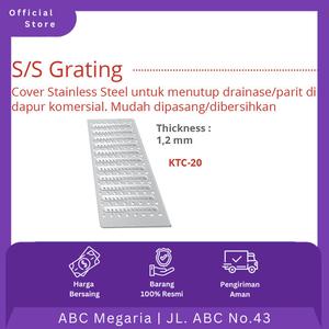 Jual Getra S/S Grating Cover / Penutup Parit Drainase Dapur KTC20 / KTC ...