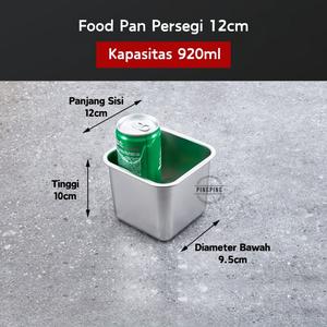 Jual Box souce Stainless Steel Persegi + Tutup / Food Container Saus ...