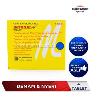 Jual INTUNAL FORTE STRIP 4 TABLET / OBAT BATUK FLU / KIMIA FARMA - Kab ...