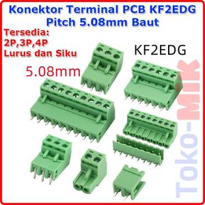 Jual Konektor Terminal Block Baut Skrup PCB KF2EDG Pitch 5.08mm 300V ...