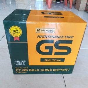 Jual PREMIUM Aki Mobil Mitsubishi Kuda Bensin NS 70 (65D26R) GS Gold ...