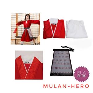 Jual Kostum Mulan-Merah-Dewasa-Hanfu-Kostum Halloween-Party Costume ...