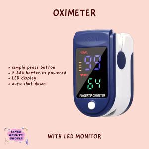 Jual Oximeter Pengukur Kadar Oksigen Dalam Darah / Detak Jantung SPO2 ...