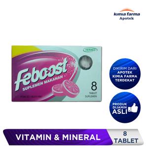 Jual NATURELINE FEBOOST 8 TABLET / SUPLEMEN PENAMBAH DARAH / KIMIA ...