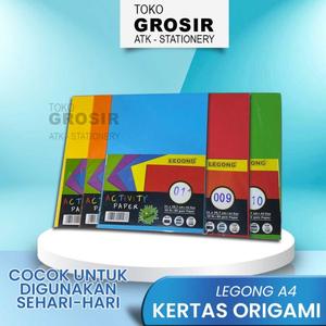 Jual Kertas HVS Warna A4, Kertas Origami 2 Sisi, Kertas Lipat Warna ...