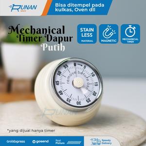 Jual PPC Timer Dapur Magnet Timer Masak Mekanikal Timer Mekanik Putih ...