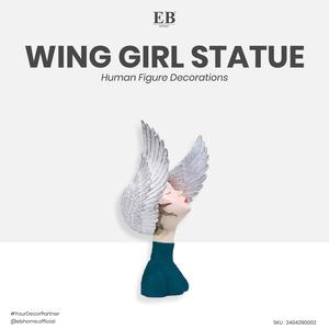 Jual Patung Hiasan Meja Figurine Lady / Wing Girl Statue EB Home 3431 ...