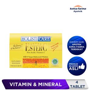 Jual HOLISTICARE SUPER ESTER C STRIP 4 TABLET / VITAMIN C / KIMIA FARMA ...