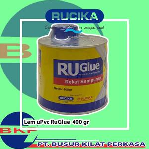 Jual Lem PVC RUGLUE 400 GRAM / Lem Pipa Fitting PVC / Rucika - Jakarta ...