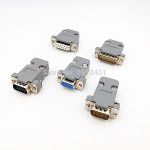 Jual DB15 data cable connector plug VGA Plug 3 row D type connector ...