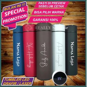 Jual TERMOS LED CUSTOM GRAFIR - BOTOL AIR MINUM CUSTOM-LED SUHU DOFF ...