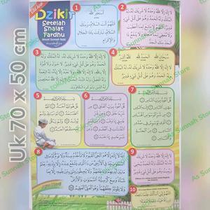 Jual Baru Poster Dzikir Setelah Shalat Fardhu Sesuai Sunnah Nabi ...