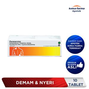 Jual PARANERVION STRIP 10 TABLET / PEREDA NYERI & VITAMIN B KOMPLEKS ...