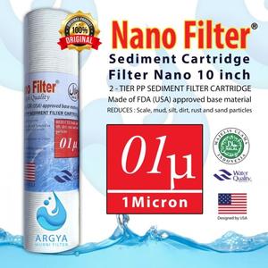 Jual 1 DUS Cartridge PP filter air / Sedimen filter air NANO 10 INCH ...