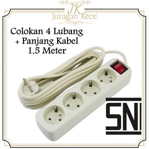 Jual JUKE Colokan 4 Lubang Stop Kontak Colokan Cok Listrik SNI Original ...